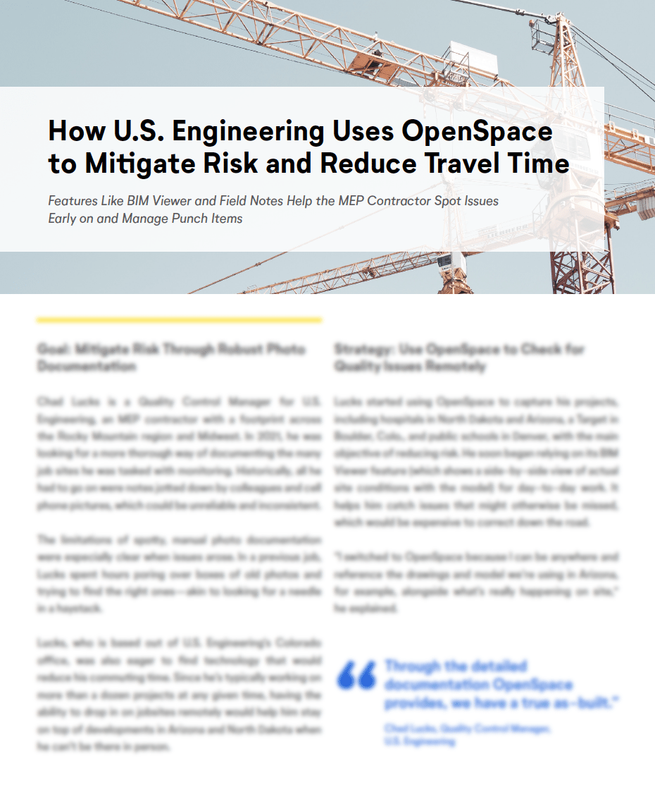 U.S. Engineering finds new ways to Leverage OpenSpace